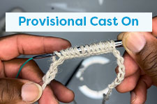 Provisional Cast On Knitting Tutorial