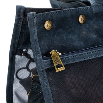 della Q Maker's Mesh Tote - Blue | Jimmybeanswool.com
