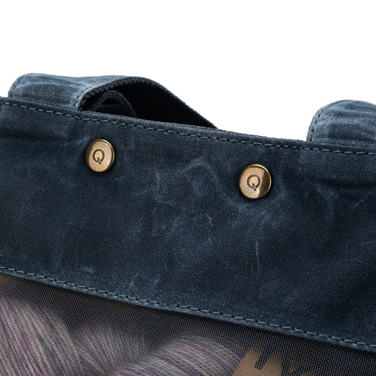 della Q Maker's Mesh Tote - Blue | Jimmybeanswool.com