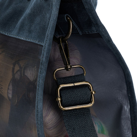 della Q Maker's Mesh Tote - Blue | Jimmybeanswool.com