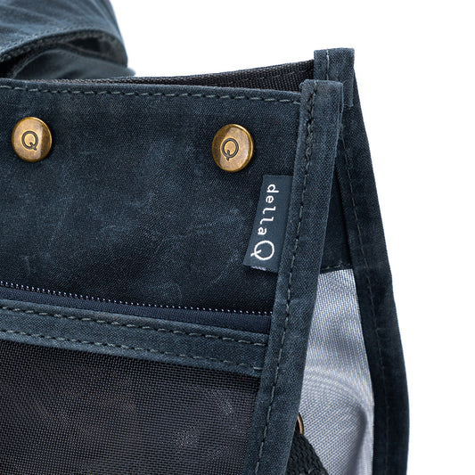 della Q Maker's Mesh Tote - Blue | Jimmybeanswool.com